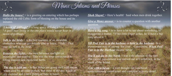 Manx Idioms and Phrases - As Manx as the Hills