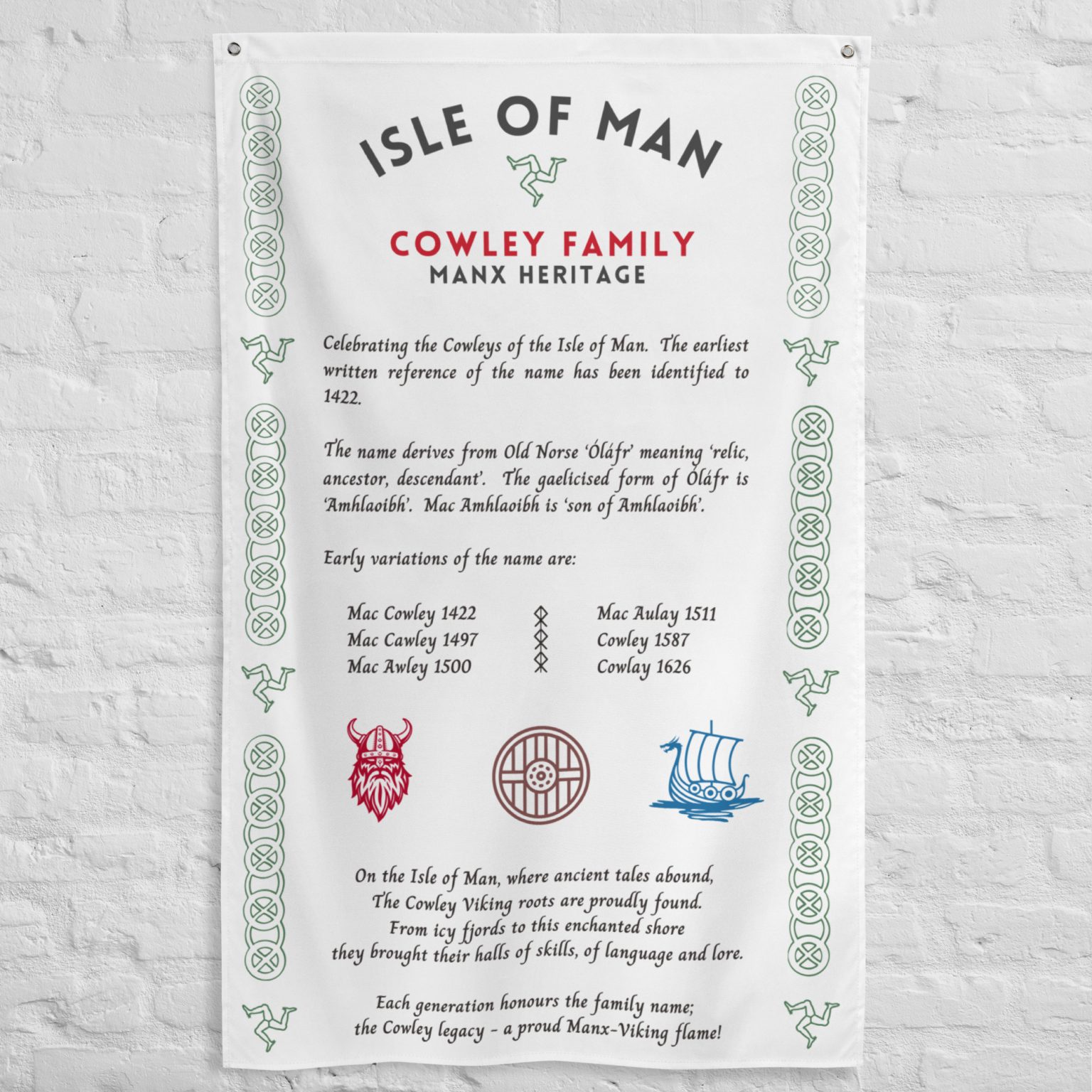 Isle of Man History Folklore Customs Traditions & Manx Gifts