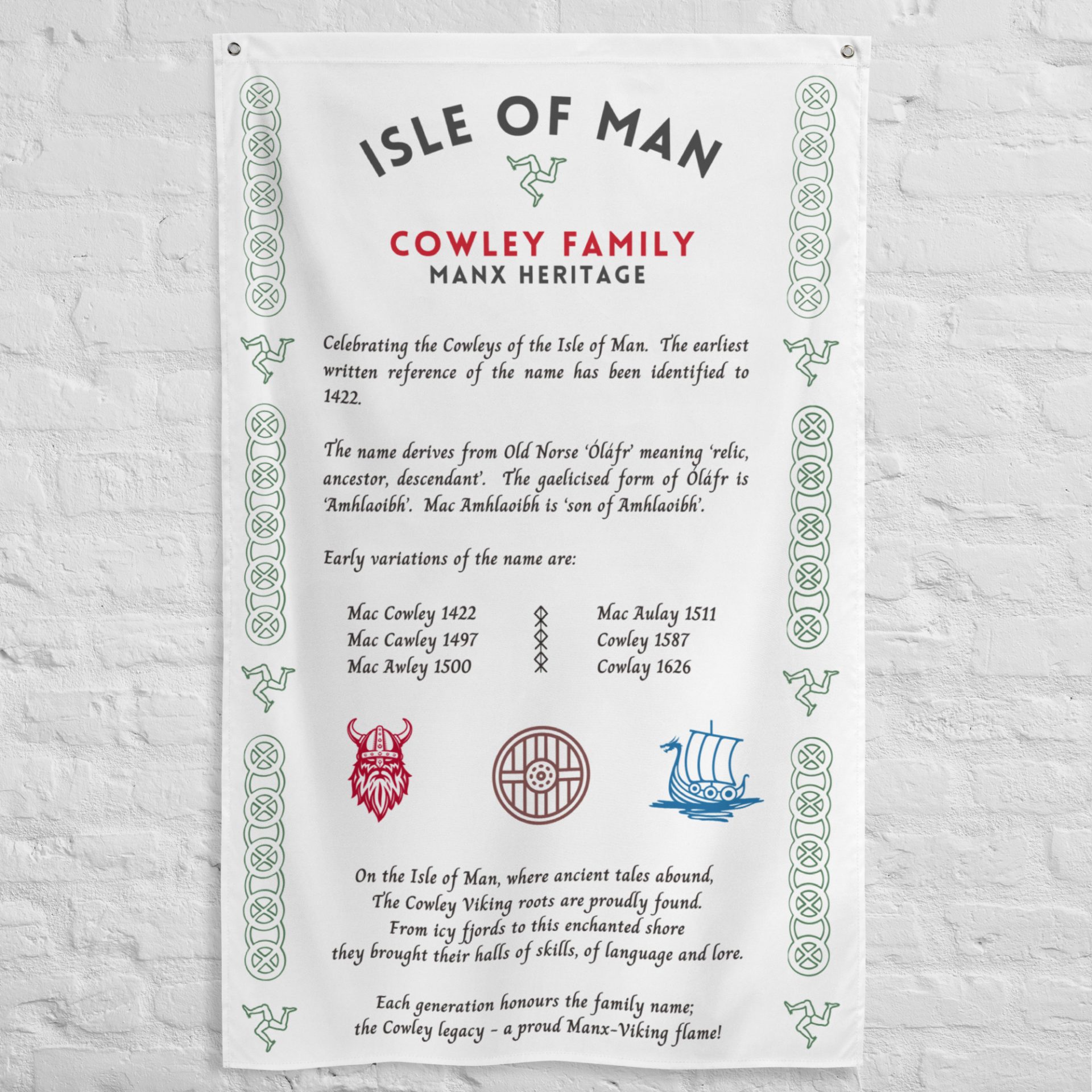 Isle of Man History Folklore Customs Traditions & Manx Gifts